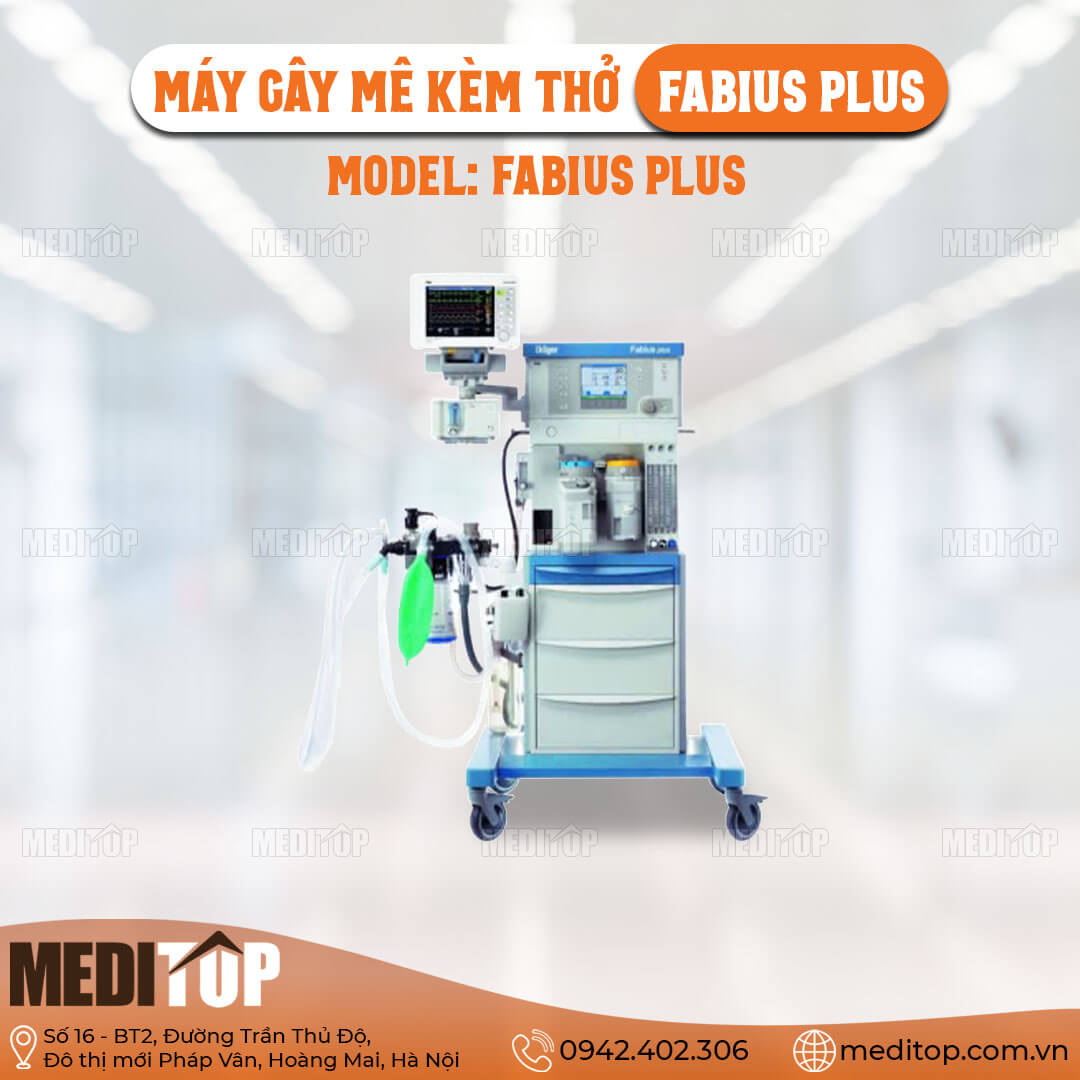 Máy gây mê kèm thở Fabius Plus